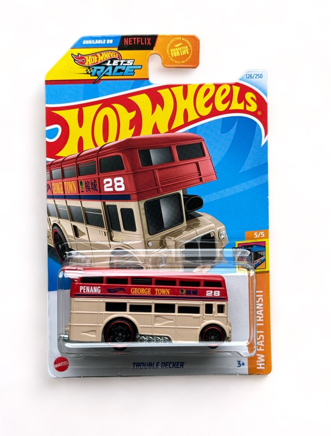 Hot Wheels Trouble Decker two tone #126 126/250 - 2024 HW Fast Transit ...