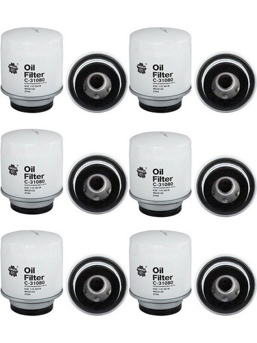 6 x Sakura Spin-On Oil Filter C-31080 fits Audi A3 1.4 8PA Sportback ...