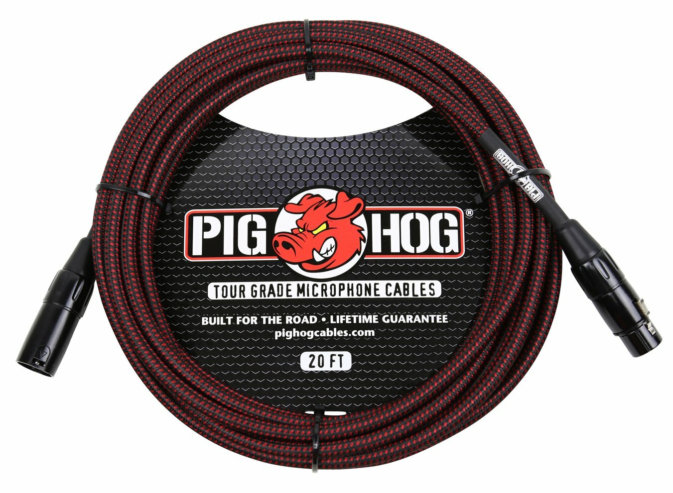 2 PACK PIG HOG PHM20ORG/ BBL/ BRD/ BKW High Performance Woven XLR Mic ...