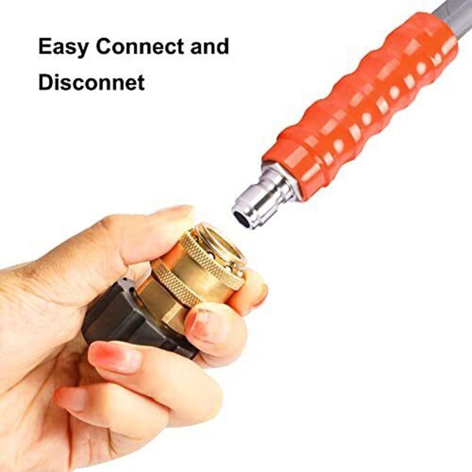 Heavy Duty M22 14mm to 3/8 inch Quick Connect Adapter Kit for Pressure Washer | eBay