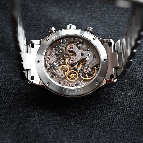 Mysterious Code men039 s chronograph pilot' s manual mechanical watch ...