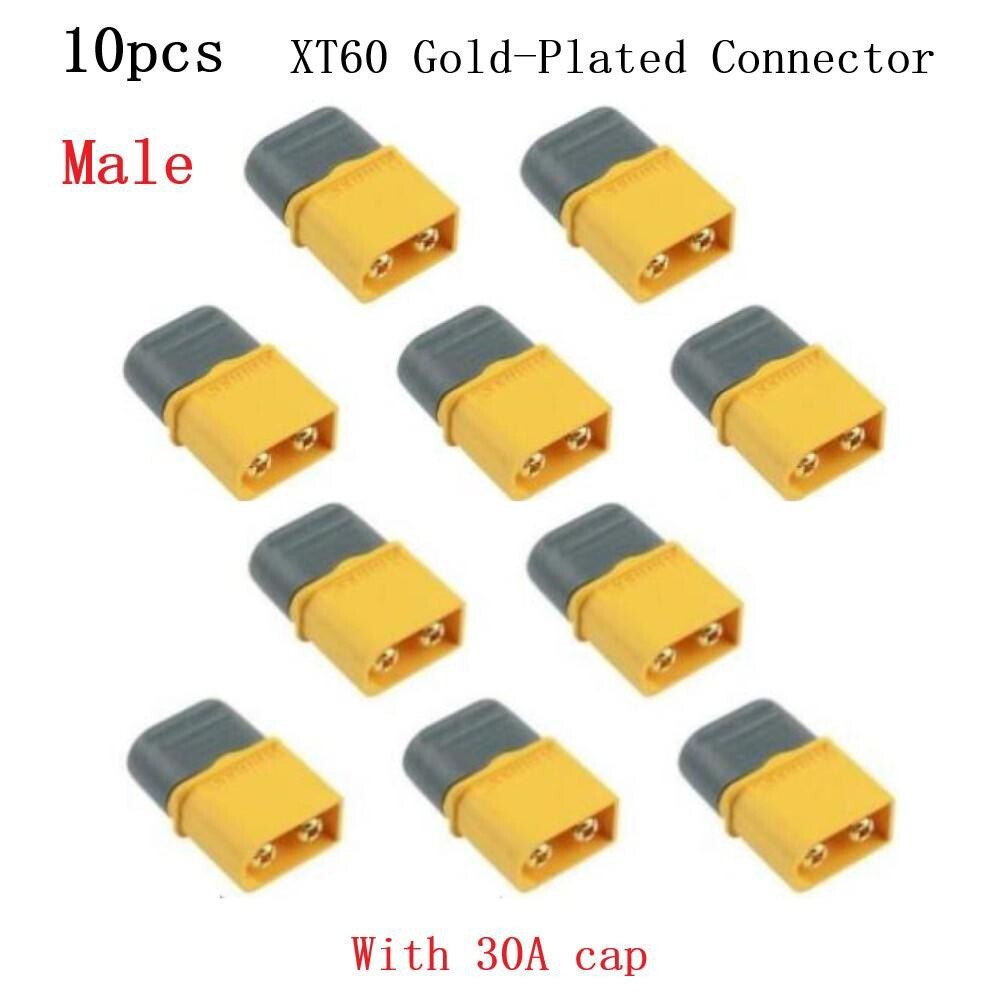 XT60 Male and Female Connector Bundle Gold Plated 30A Amp Rating AMASS ...