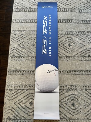 New TAYLORMADE Golf Pro Shop Advertising Display Magnetic Sign 46.75” x ...