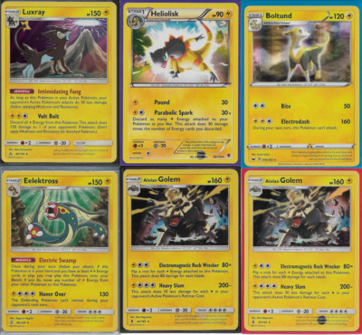 POKEMON 6 CARD HOLO RARE ELECTRIC LOT WITH LUXRAY | eBay
