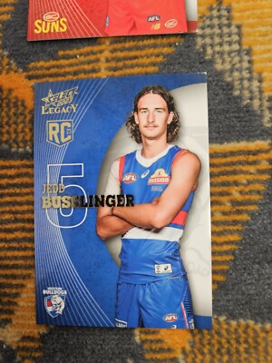 2023 AFL SELECT LEGACY ROOKIE CARD Jedd Busslinger Western Bulldogs ...