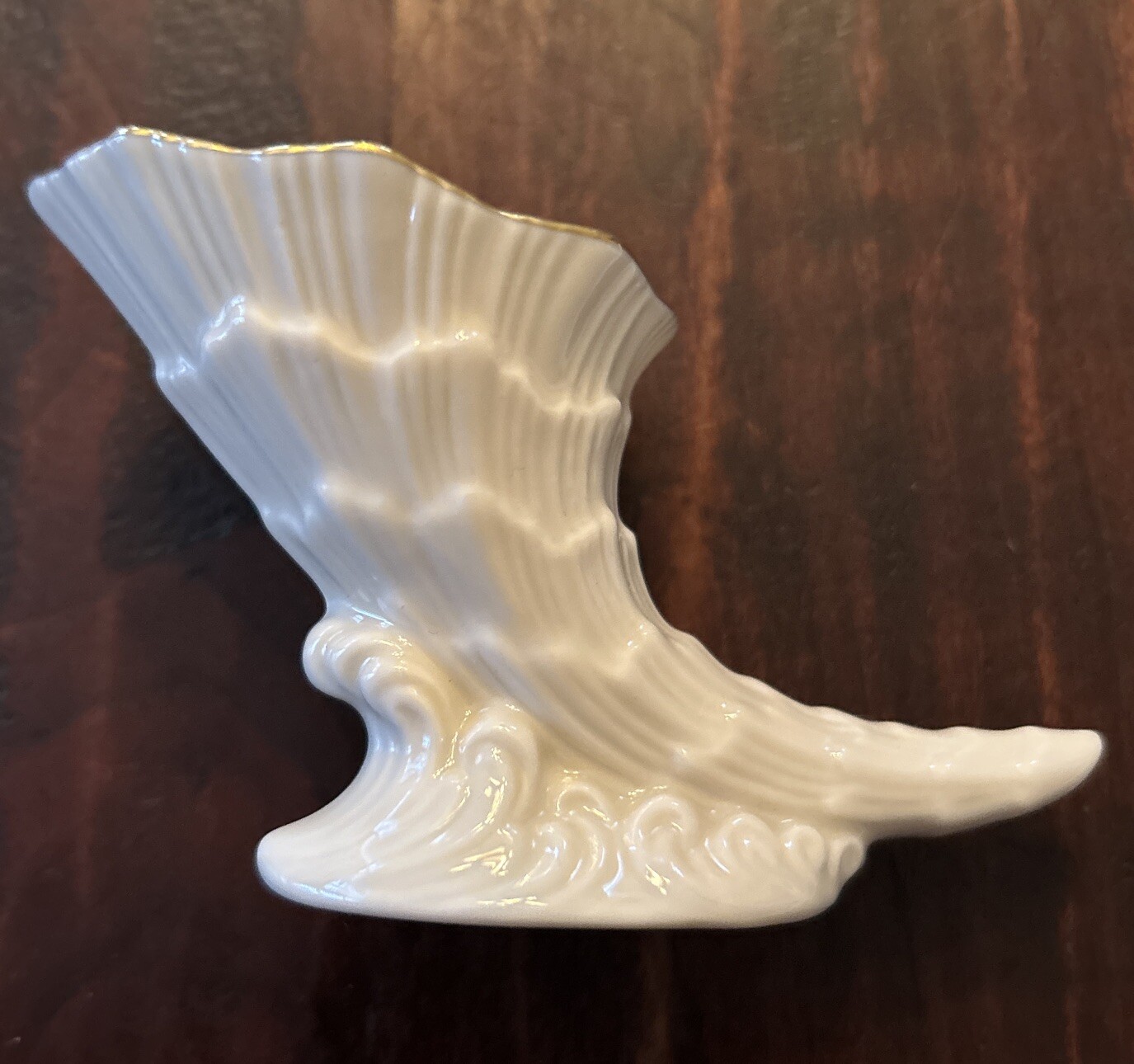 Lenox Cornucopia Horn Miniature Bud Vase 24K Gold Trim; Made In USA | eBay