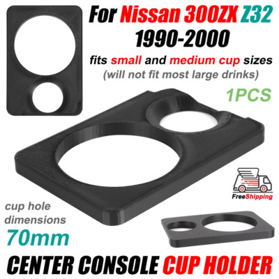 For Nissan 300ZX Z32 1990-2000 Center Console Cup Holder 70mm *TEXTURED ...
