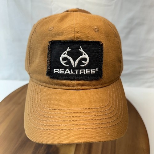 Realtree Hat Cap Strap Back Patch Mens Adjustable Brown Hunting Outdoor ...