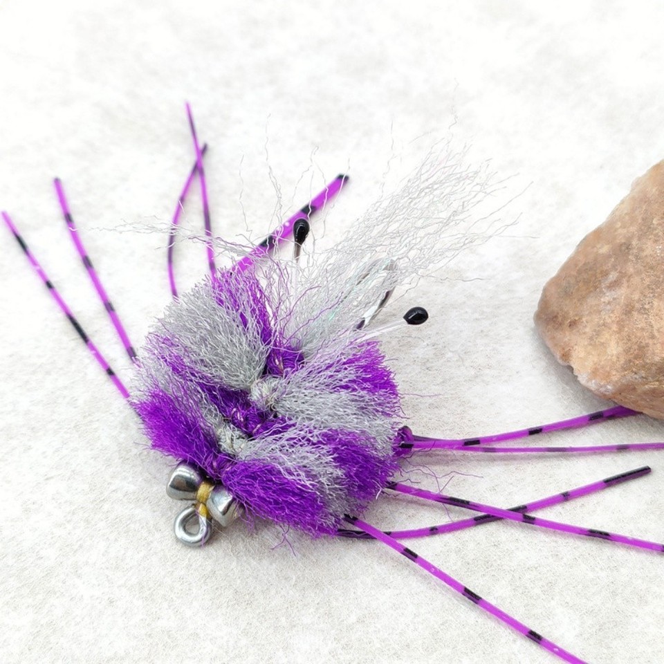 Set of 20 Simulated Crab Fly Fishing Lures for Sea Carp Trout with ...
