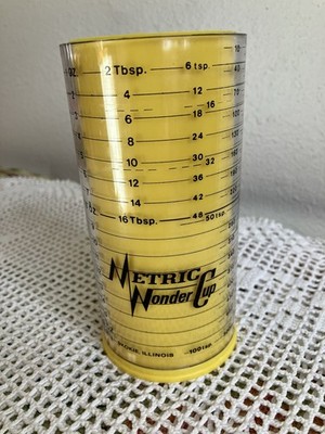 VTG Metric Wonder Cup 2 Cup 16oz 1Pt Measuring Cup Milmour Wet/Dry ...