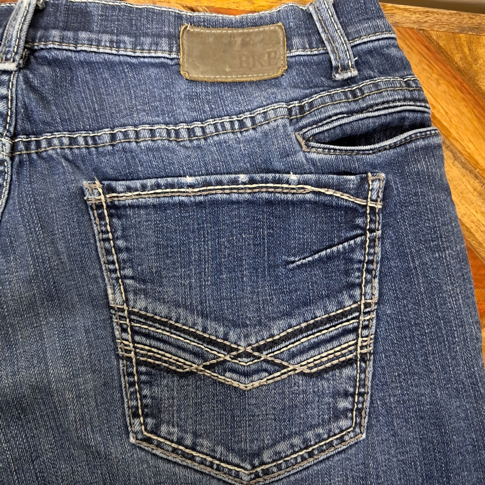 BKE Tyler Jeans Men's 34R Straight Leg Blue Stretched Denim | eBay