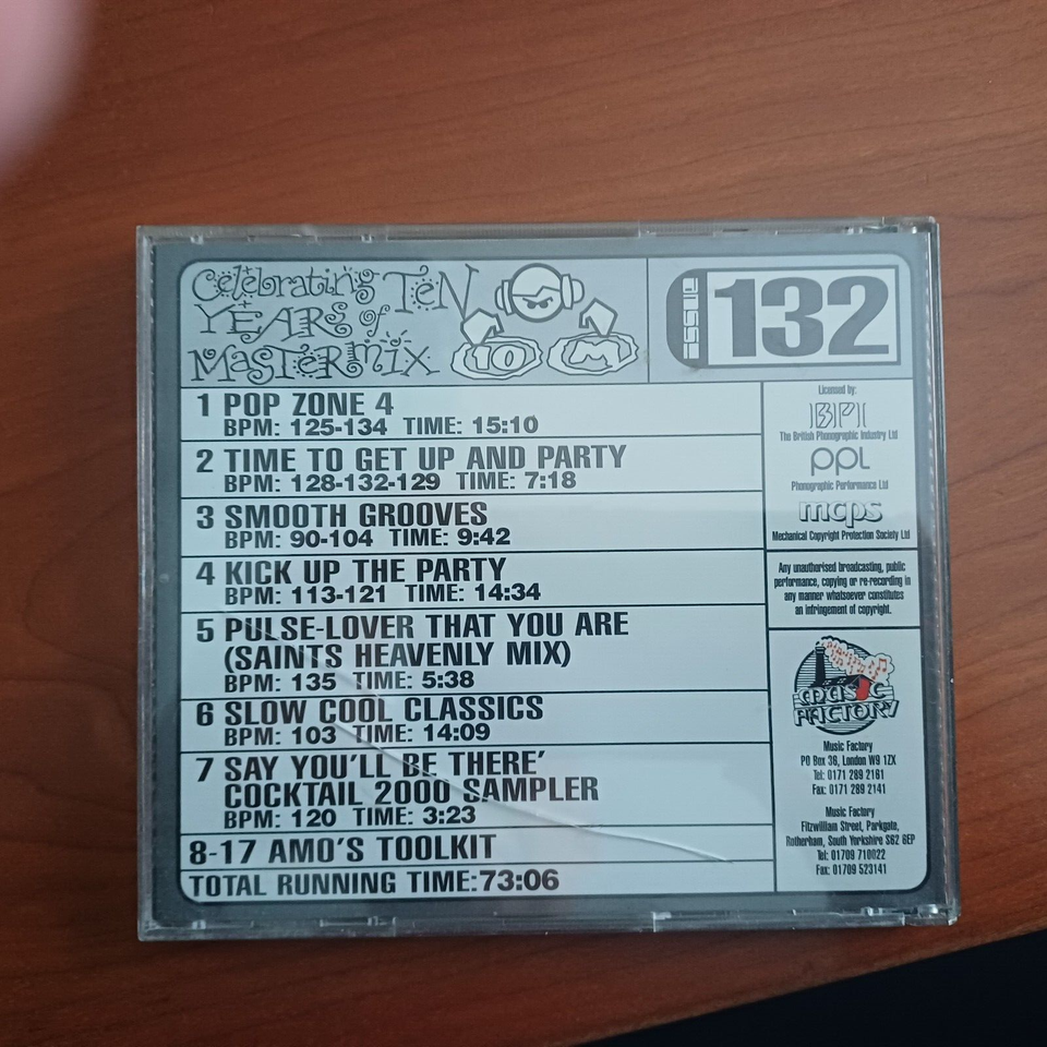 Mastermix Issue 132 - Various Artists - UK CD Compilation, 1997 Partially Mixed | eBay