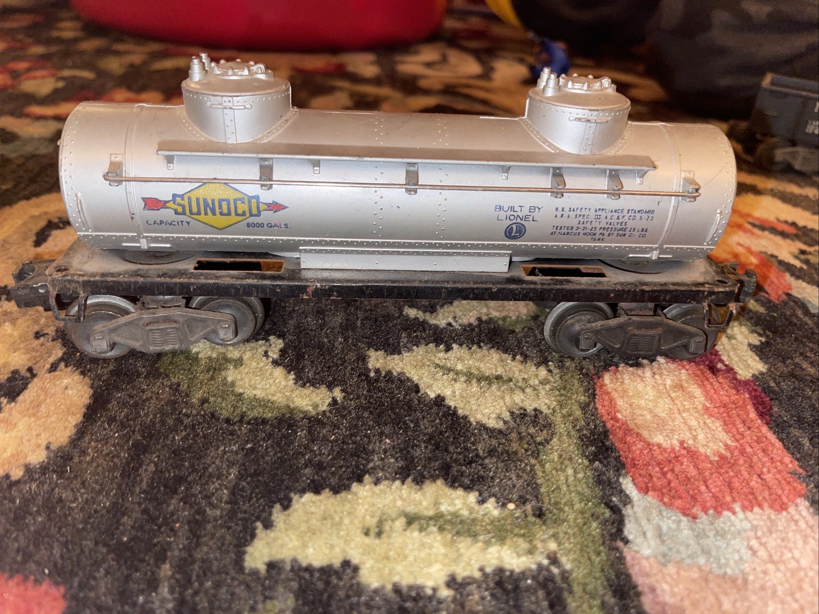 Lionel 6465 Sunoco Double Dome Tank Car O Gauge Model Toy Train | eBay