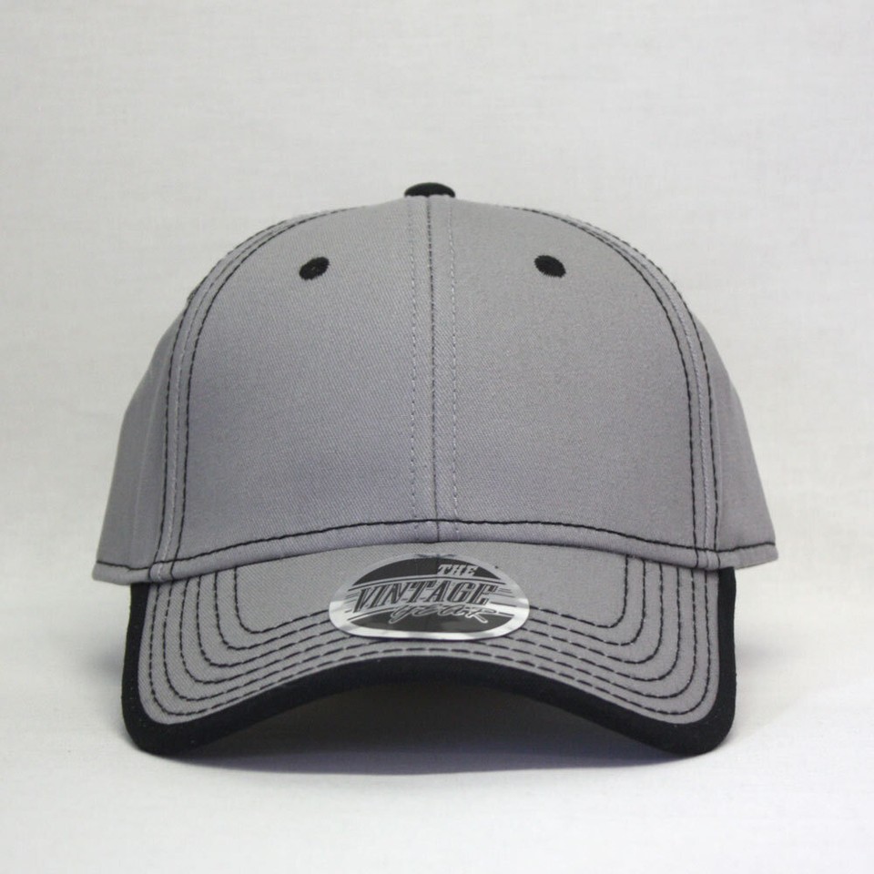 New Contrast Color Stitching Binding Trim Structured Cotton Baseball ...