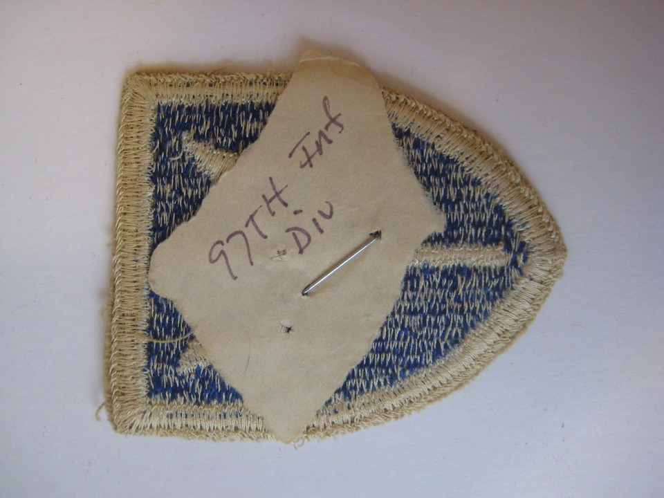 US Army military vtg 97th Infantry Division PATCH usa uniform badge ...