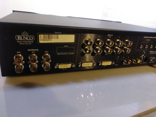 Runco Vivix II Pl43/50-dhd High Definition Digital Video Controller ...