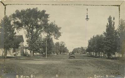 Michigan, MI, Capac, South Main Street 1910's Real Photo Postcard W ...