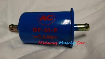 NEW blue with red AC delco logo GF-61-P fuel filter Chevy Chevelle ...