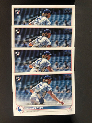 (4) 2022 Topps Update Rooke Debut Ryan Pepiot RC #US258 Dodgers | eBay