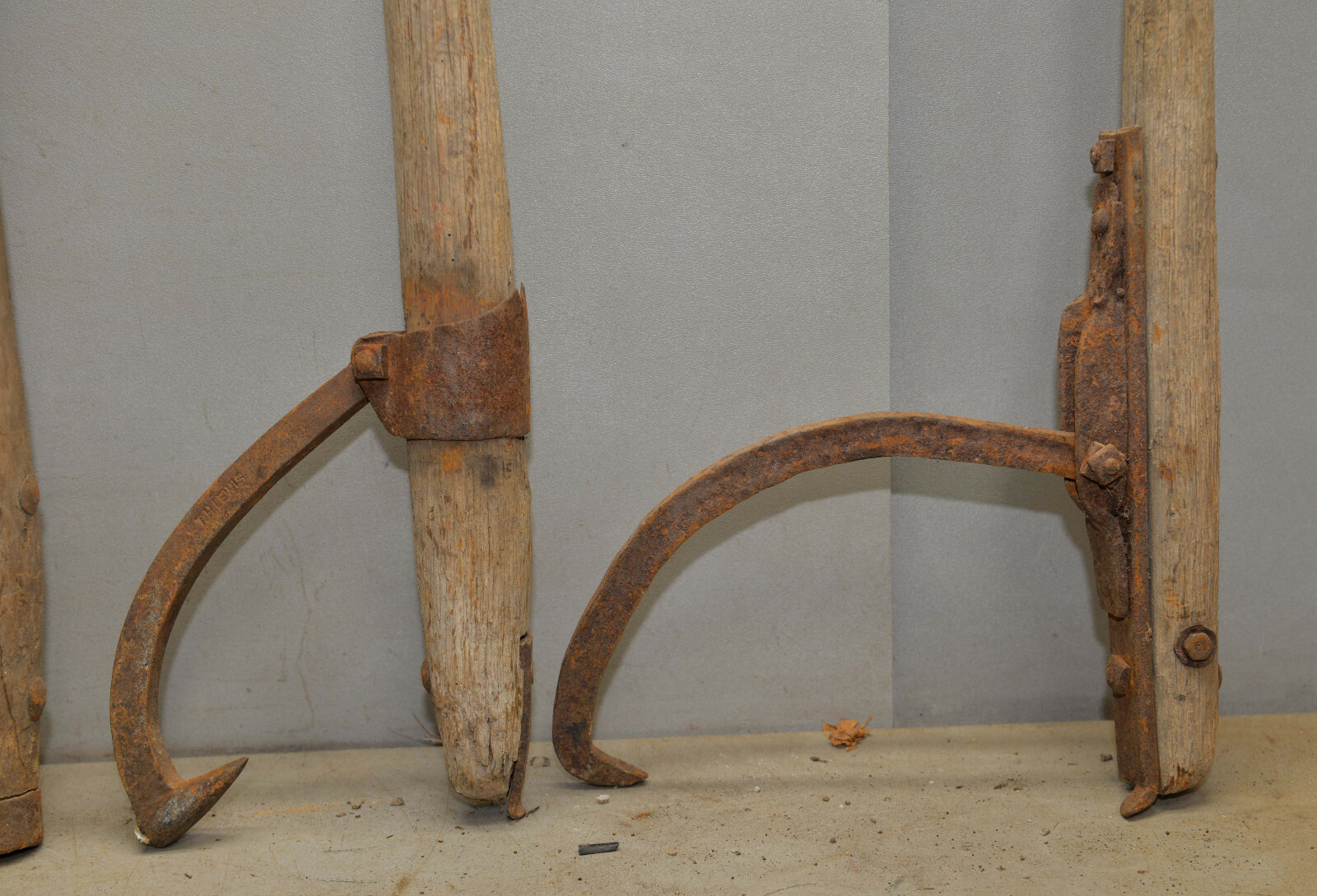 4 antique cant hook lumber log tool logging pick up hooks collectible ...