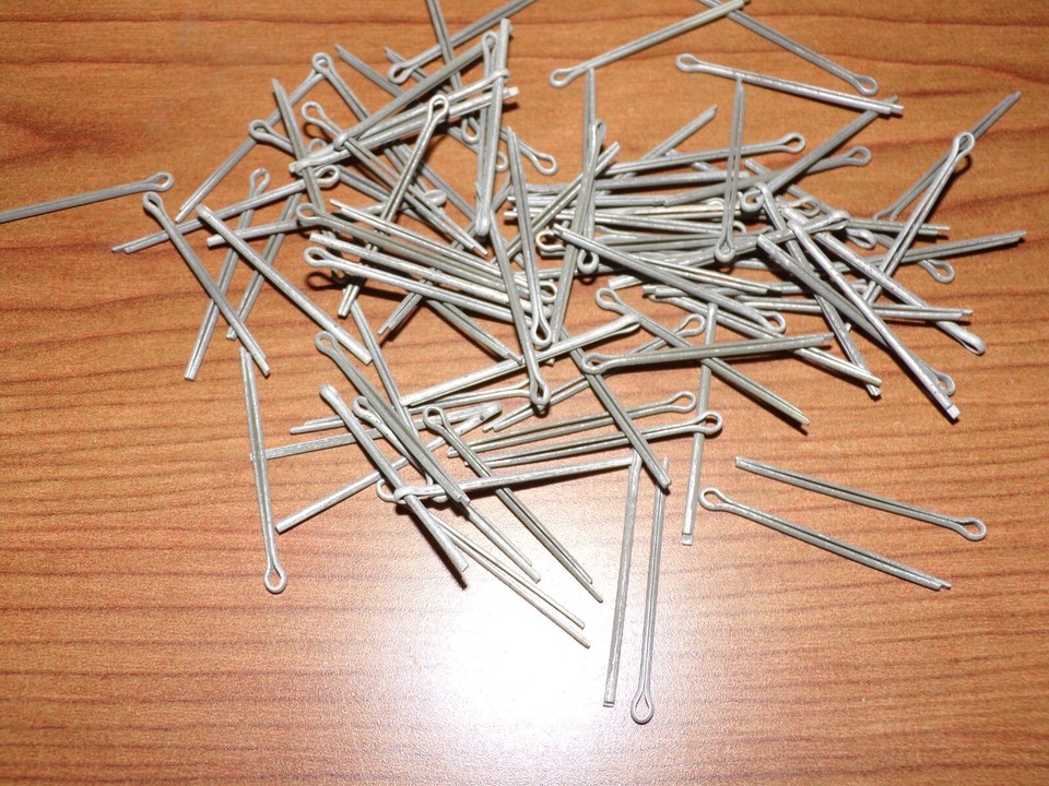 (100) Cotter Pins 1/16" X 1 1/4" Extended Prong AN380-2-5 | eBay