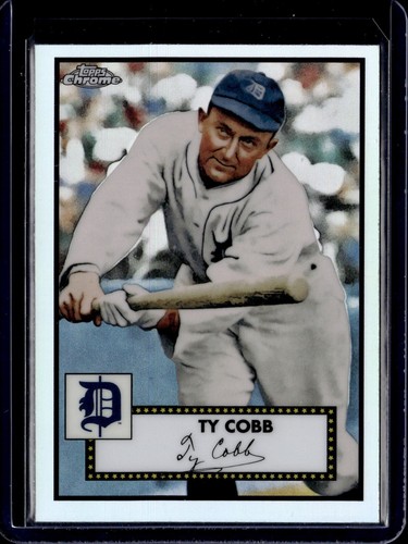 2021 Topps Chrome Platinum Anniversary #611 Ty Cobb Silver Refractor ...