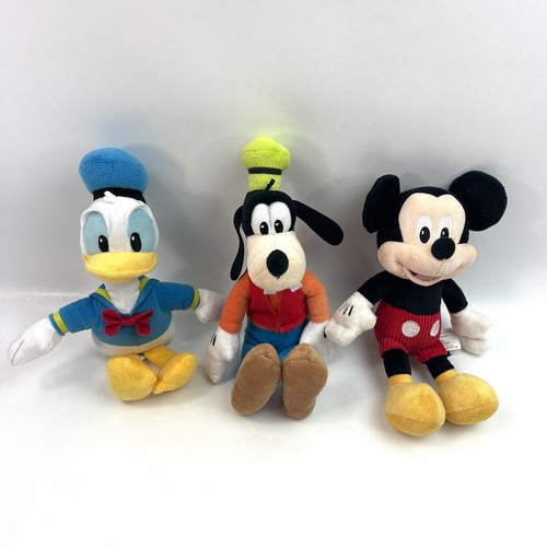 Disney Junior Mickey Mouse and Friends Donald Goofy Set of 3 Plush ...
