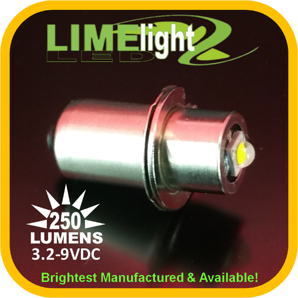 LED UPGRADE DOLPHIN MAGLITE 3.2-9V 3W BULB GLOBE FLASHLIGHT TORCH ...