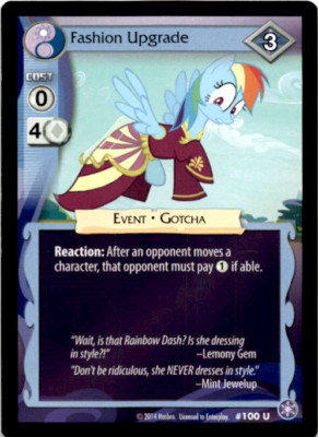 My Little Pony CCG Crystal Games MLP Enterplay Fashion Upgrade #100U | eBay