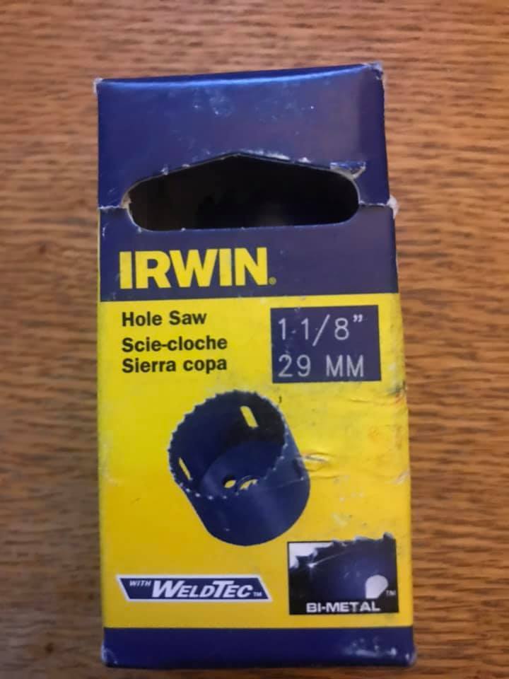 New IRWIN 373118BX 1 1/8 Inch 29mm Bi-Metal Hole Saw Irwin Tools Free ...