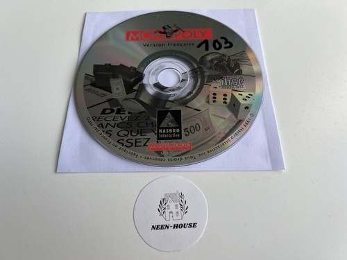 Monopoly - Jeu PC - FR - 1999 - CD Seul / Disc Only - Hasbro ...