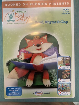 HOOKED ON PHONICS - HOOKED ON BABY: READ, RHYME & CLAP DVD, AGES 3-24 ...