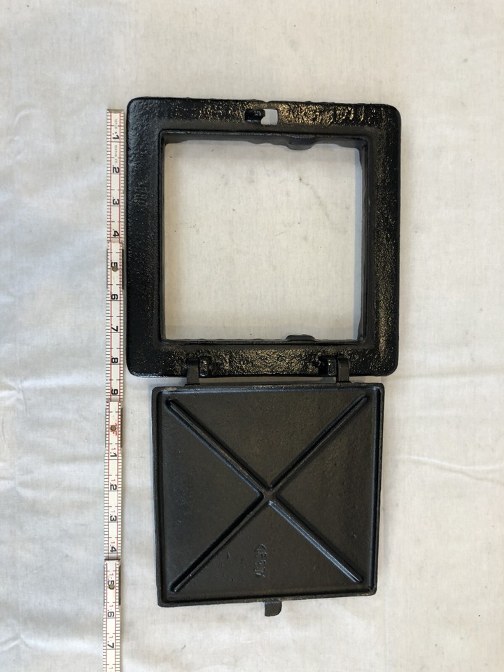 Cast Iron Clean-Out Door 8"x8" Allied Iron | eBay