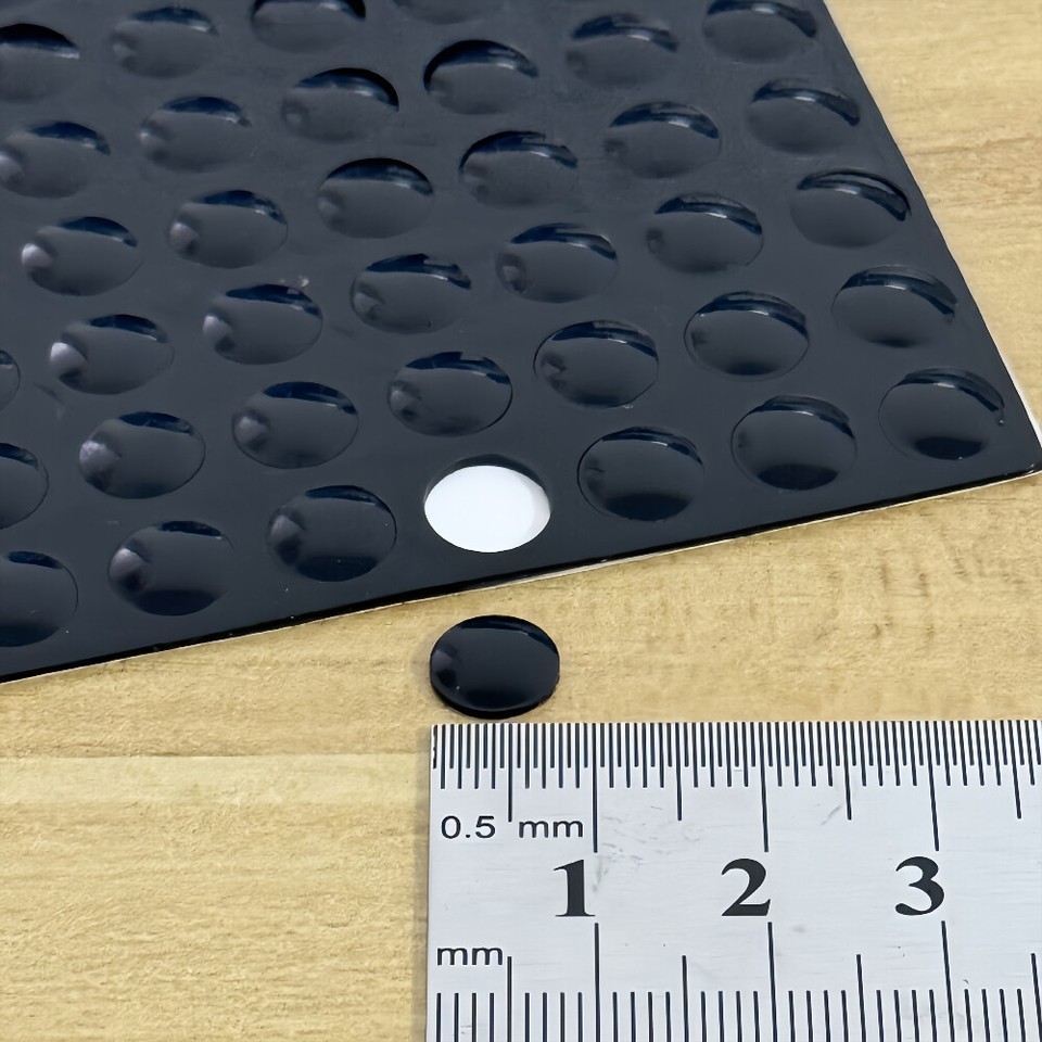 Black Self-Adhesive Rubber Feet – Small & Large Sizes | Buffer ...