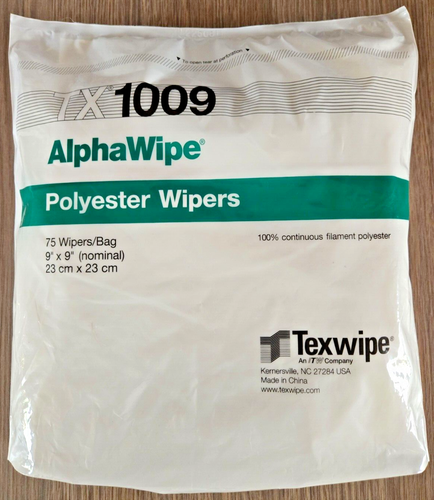 Texwipe TX1009 AlphaWipe Heavyweight Polyester Cleanroom Wiper 9 ...