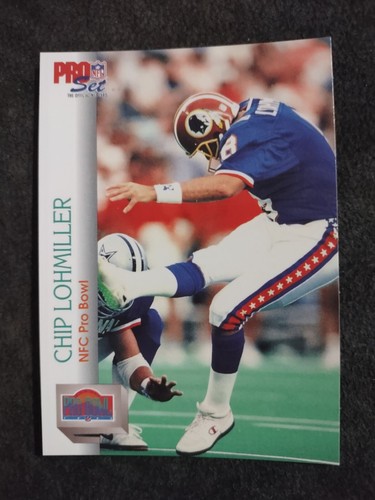 1992 Pro Set 413 Chip Lohmiller Washington Redskins Football Card Pro ...