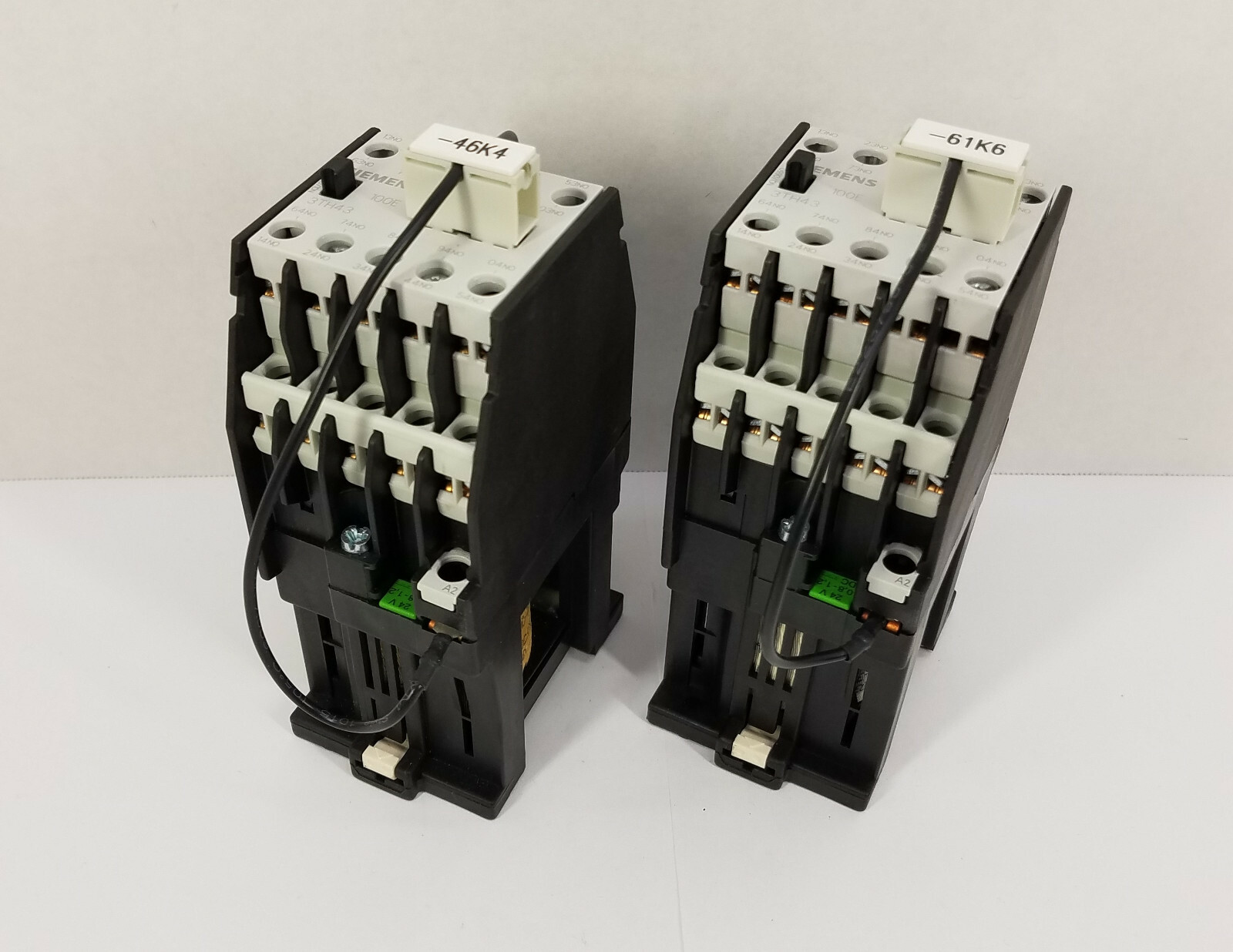 (2) Siemens 3TH4310-0B Relay Contactor 10 NO, 24V Coil w/ 3TX7402-3R | eBay