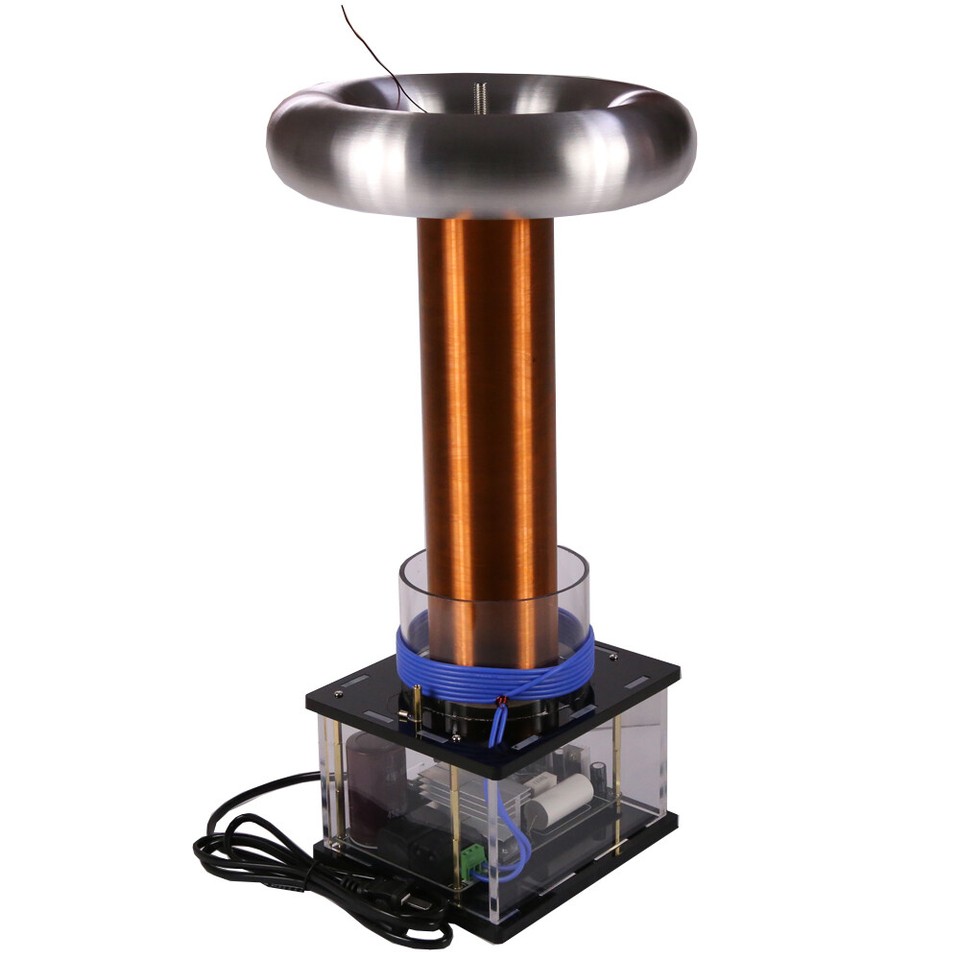 220V Tesla Electric Coil Induction Arc Music Tesla Coil Large Pulse ...