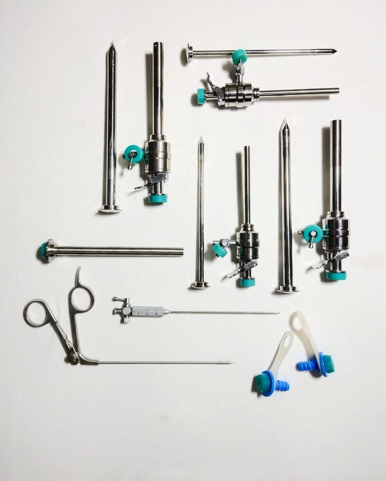 Laparoscopic Trocar Port Closure Forceps Laparoscopy Surgi Instr Set of ...