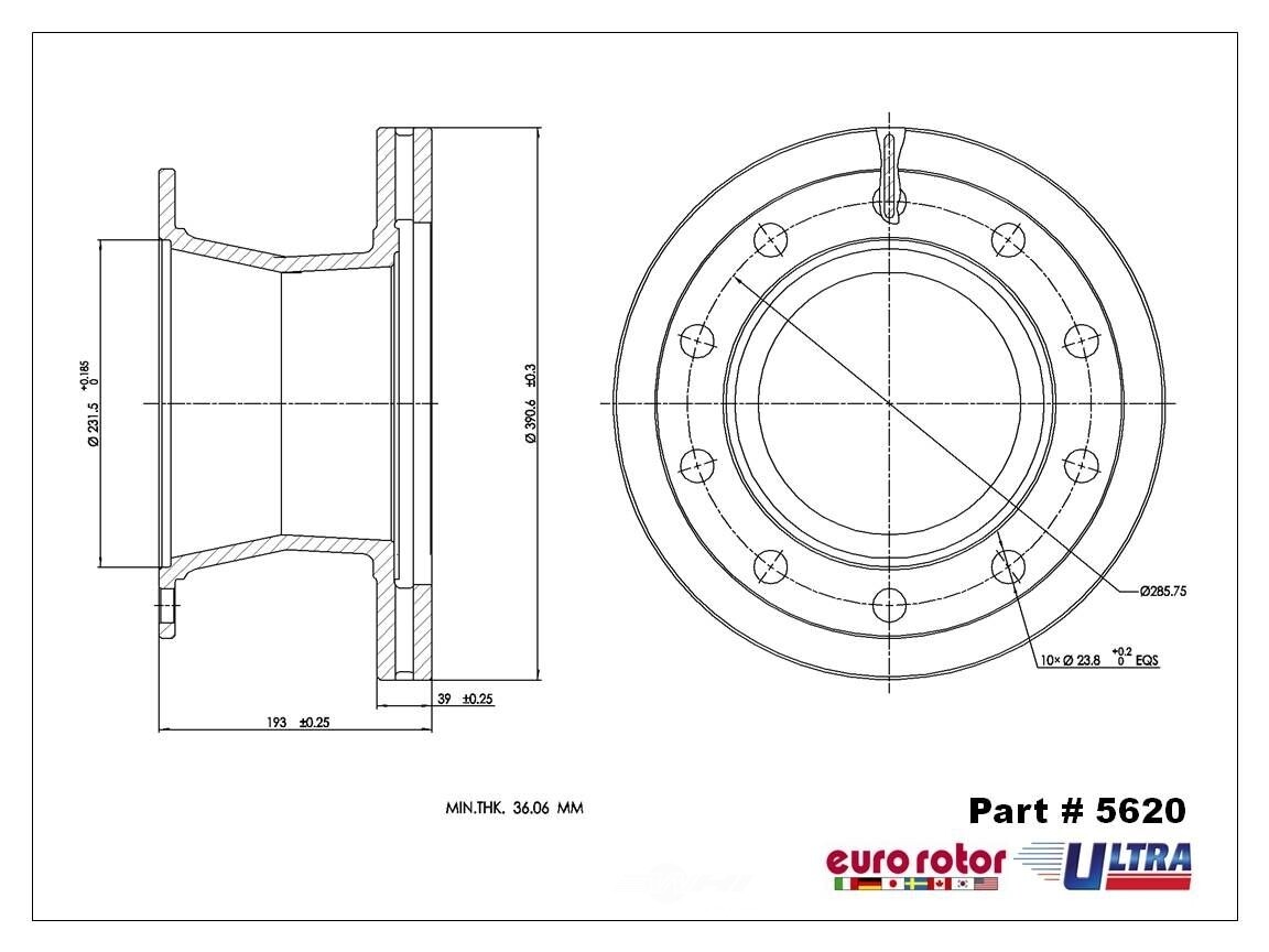 Disc Brake Rotor-Where Value and Performance Meet. Ultra 5620 for sale ...