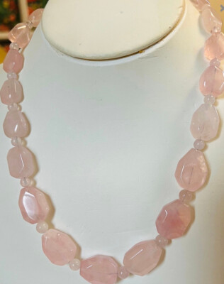 DESIGNER JAY KING PINK QUARTZ STERLING SILVER NECKLACE | eBay