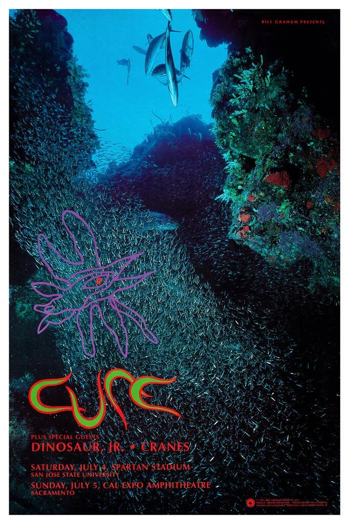 the Cure - POSTER - Dinosaur Jr - LIVE SF CONCERT - AMAZING Wall Art ...