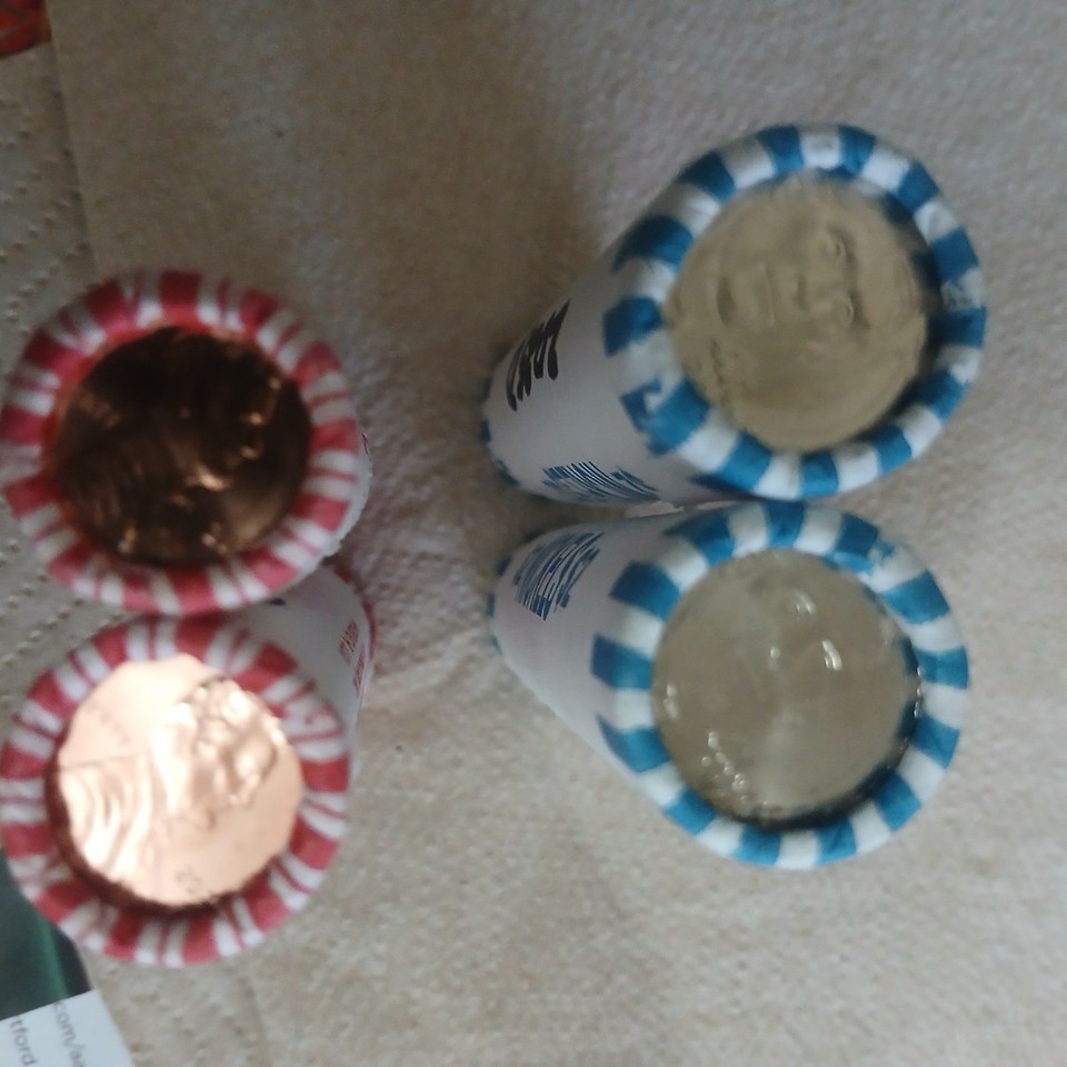 2025 P & D Penny & Nickel BU Bank Rolls | eBay