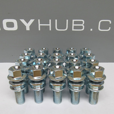 BRAND NEW PORSCHE CAYENNE SILVER ALLOY WHEEL BOLTS (X20) NUTS | eBay UK