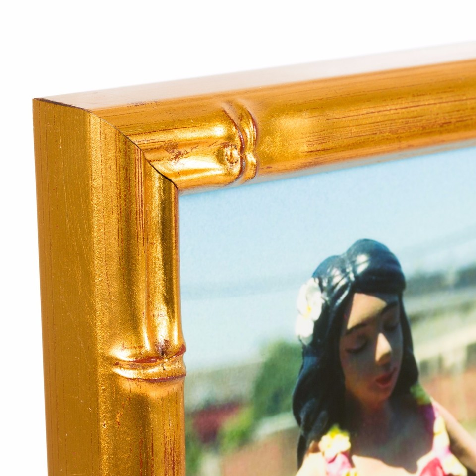 Vintage Tropical Bamboo Gold Picture Frames, 0.625" Wide, Common Sizes ...