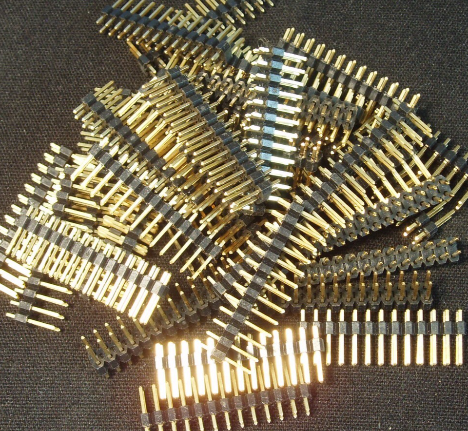 50 Grams Gold Plated Headers Connectors Pins Salvage Recovery Scrap CPU ...