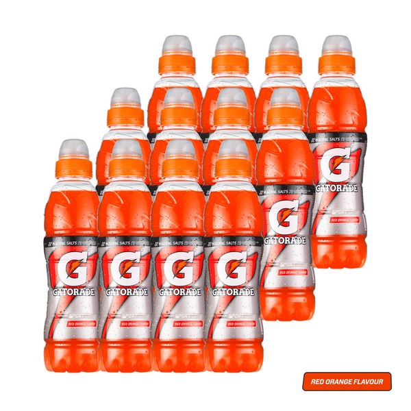Gatorade Red Orange Sports Drink With Electrolytes Pack of 12 500ml for ...