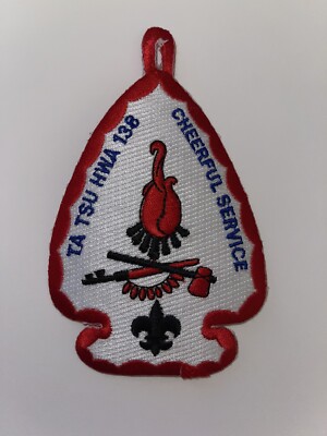 Boy Scout OA 138 Ta Tsu Hwa Lodge Cheerful Service Arrowhead A1 | eBay