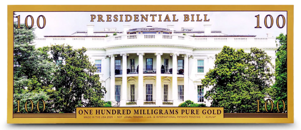 RARE DONALD TRUMP 24K GOLD AURUM® COLLECTIBLE NOTE – PURE GOLD ...
