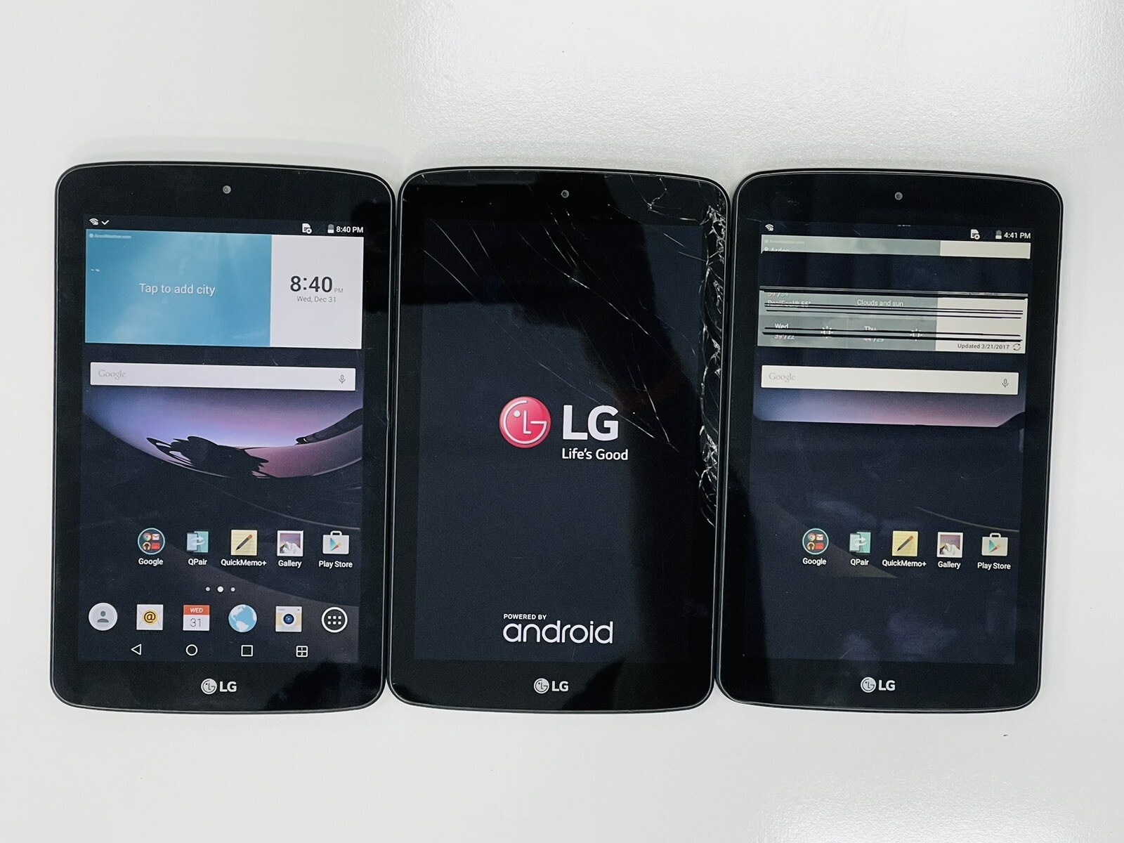 LOT #003 Salvage Tablet 3pc LG G Pad F 7”8GB FOR PARTS or REPAIR AS IS ...